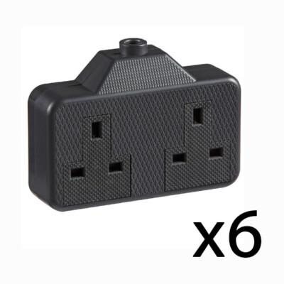 Heavy duty high impact Extension Lead Trailing Socket End DOUBLE 2 Gang ...