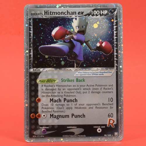 Pokemon TCG English Card ex Team Rocket Returns Hitmonchan ex 98/109 | eBay
