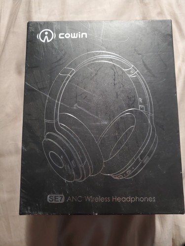 Cowin SE7 Black Portable ANC Bluetooth Wireless Headphones New Open Box ...