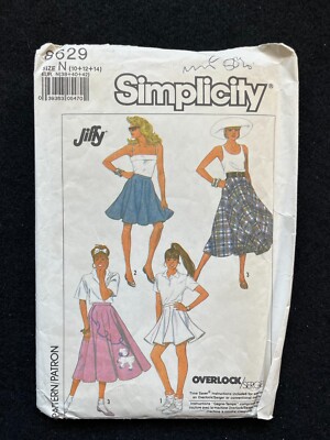 Simplicity Sewing Pattern 8629 Misses' Circle Skirt in Three Lengths ...