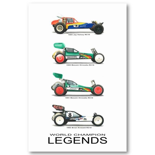 World Champion Legends vintage RC car poster 24 x 36 collectable RC10 ...