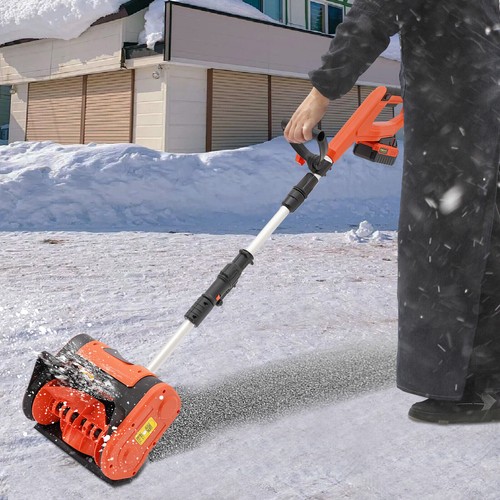 12.6" Cordless Snow Shovel Battery-powered Snow Thrower Snow Blower ...