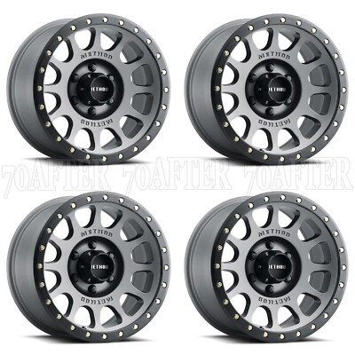 (4X) Method MR305 NV Wheels [18x9|6x139.7|ET:18|CB:108] Titanium ...