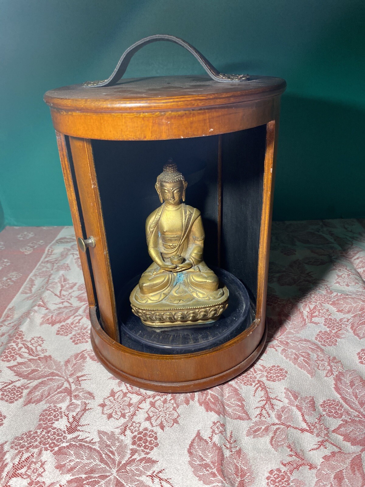 Buddah Box With Door And Old Bass Budda Leather Handle | eBay