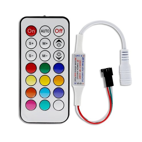 WS2812B Pixel LED Light Strip Controller 366 Mode Conversion 3PIN SM ...