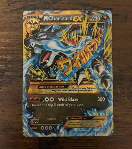 M Charizard EX (X) (Secret) 108/106 Flashfire Holo -Amazing Condition ...