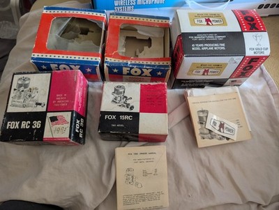 Lot of 5 boxes for Fox RC airplane engines BOXES ONLY!! | eBay