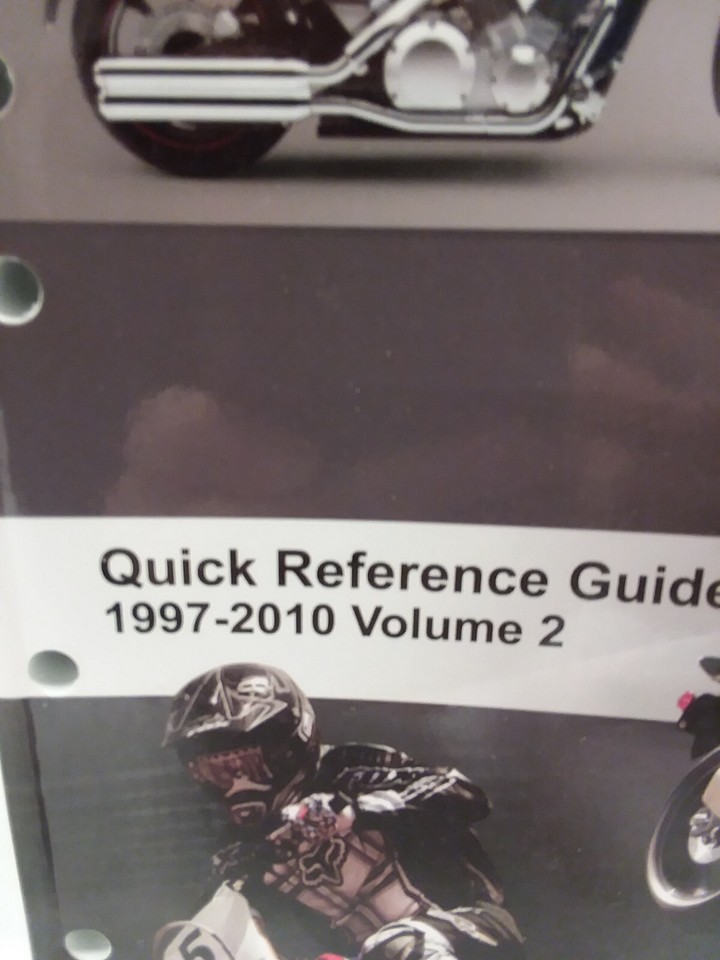 HONDA MOTORCYCLE FACTORY PART QUICK REFERENCE GUIDE 1997 TO 2003 VOL 2 ...