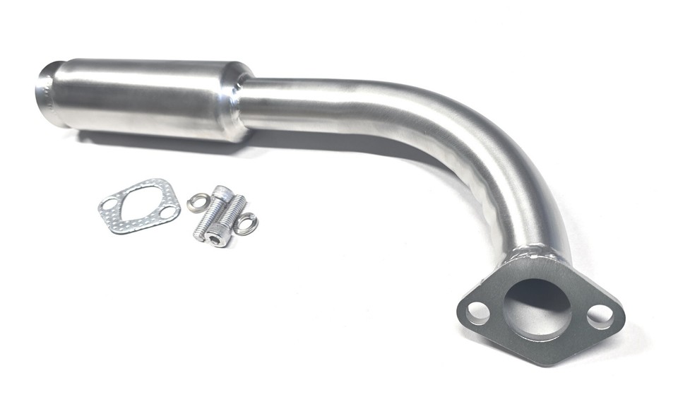 Stainless steel Tight angle Exhaust Pipe For: Predator 212cc, Honda ...