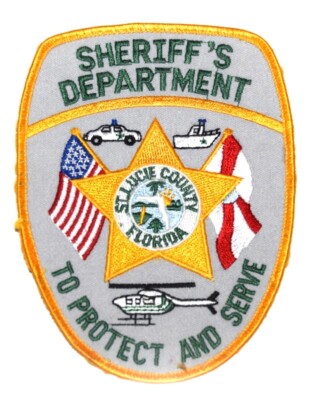 ST LUCIE COUNTY FLORIDA Sheriff Police Patch ‘COPTER CRUISER POLICE ...