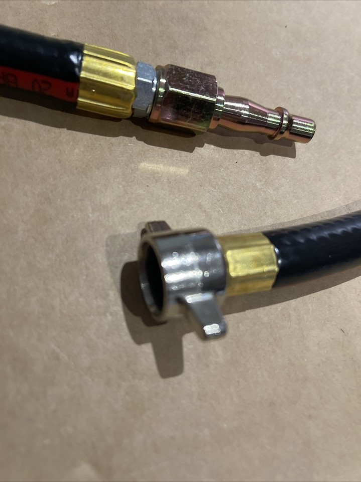 1 Metre black air-tank/ Test Point Air Inflator Hose To 1/4 Male ...