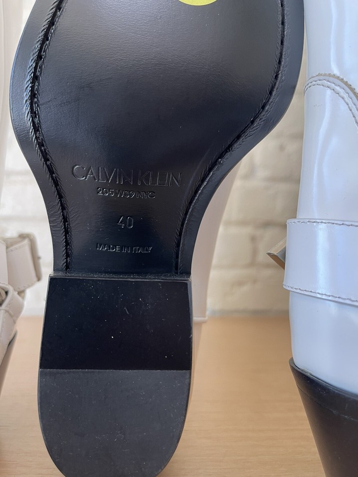 Calvin Klein 205W39NYC RAF Tammy White Western Cowboy Boots Women EU 40 ...