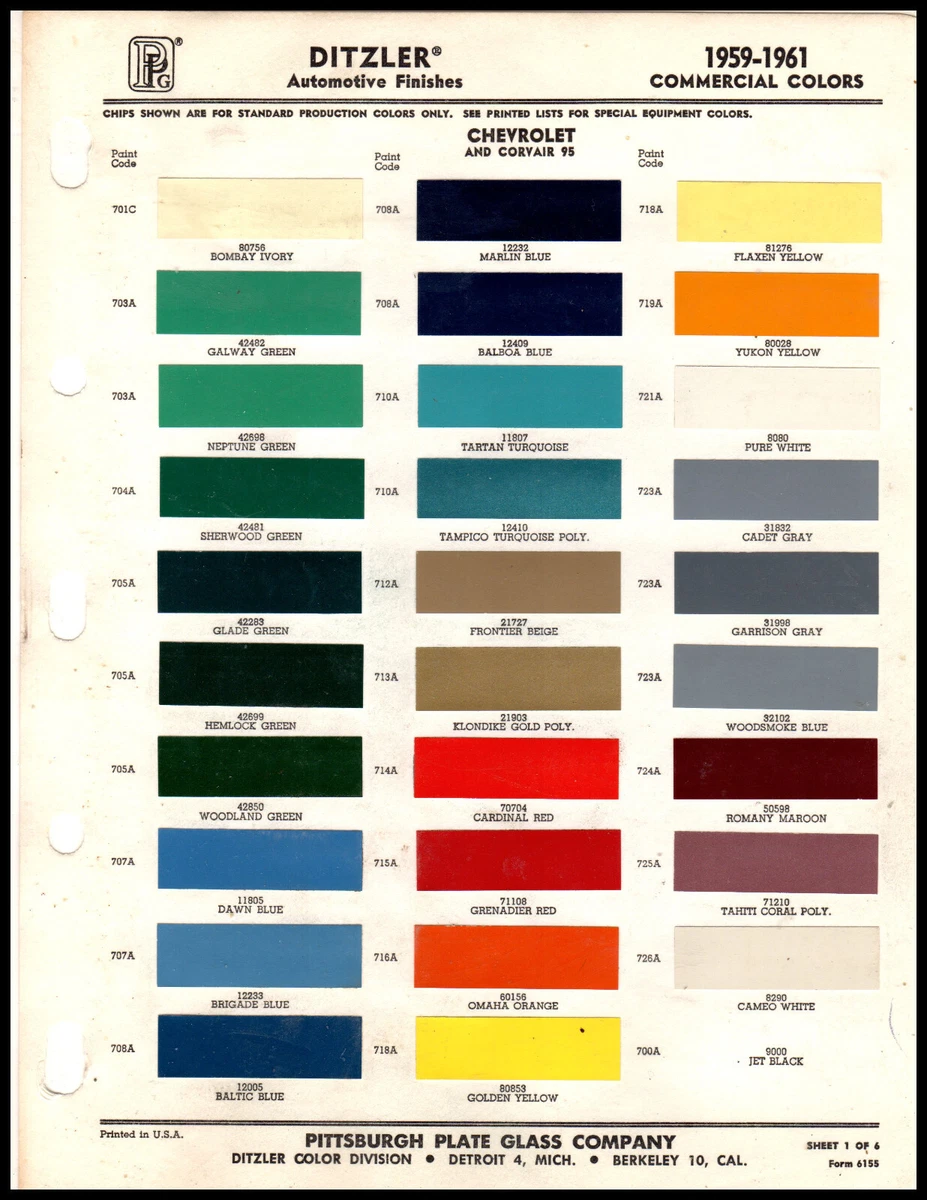 1965 Gm Interior Colors