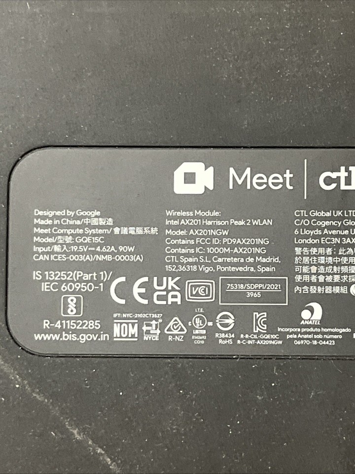 Google Meet Compute System CTL GQE15C | eBay