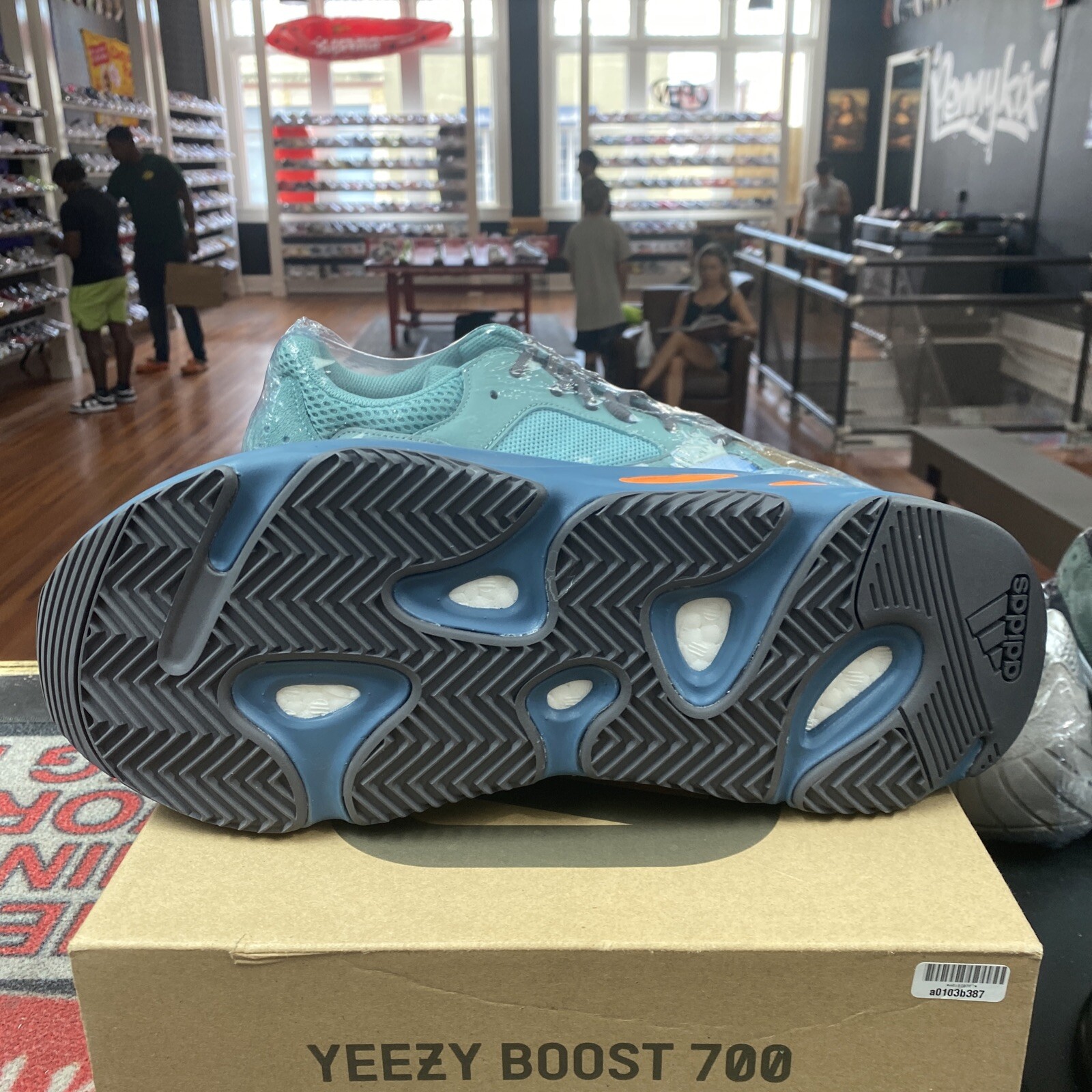 Size 12.5 - adidas Yeezy Boost 700 Faded Azure - GZ2002 for sale online ...