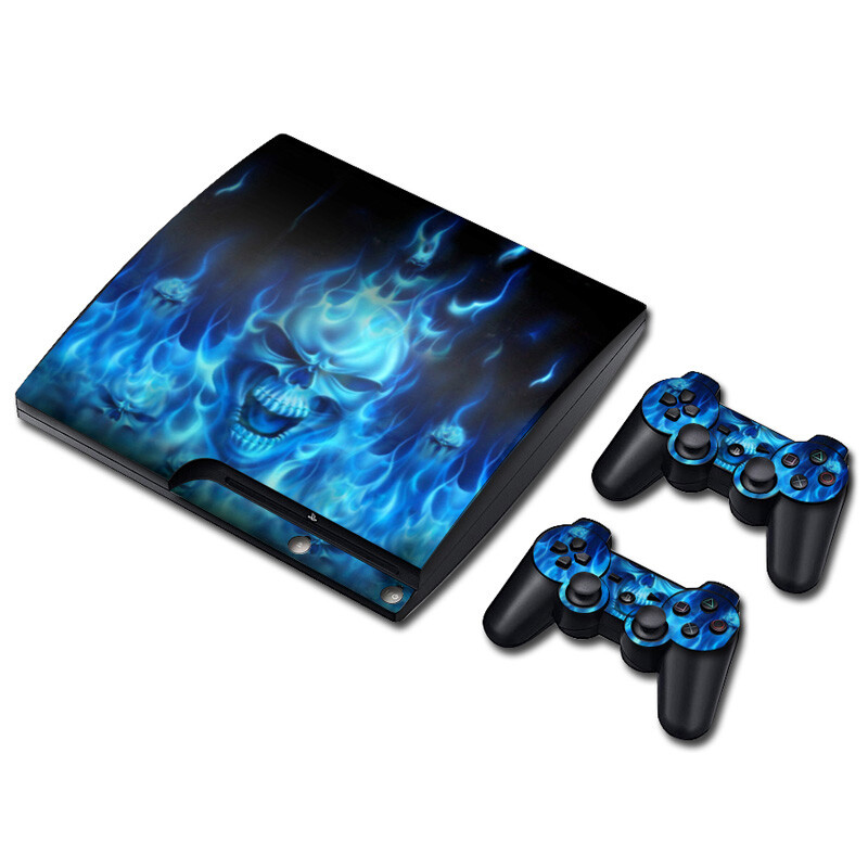 Skin Decal Sticker Cover for PS3 Slim PlayStation 3 Slim Console &2 ...