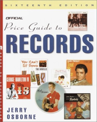 The Official Price Guide to Records Paperback Jerry Osborne | eBay ...