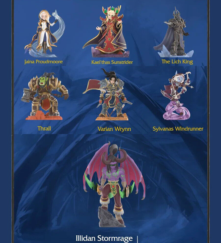 POP MART WoW World of Warcraft Characters Confirmed Blind Box Figure ...