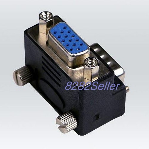 DB15 VGA Male to Female Right Angled 90 Degree extension adapter 15 Pin ...