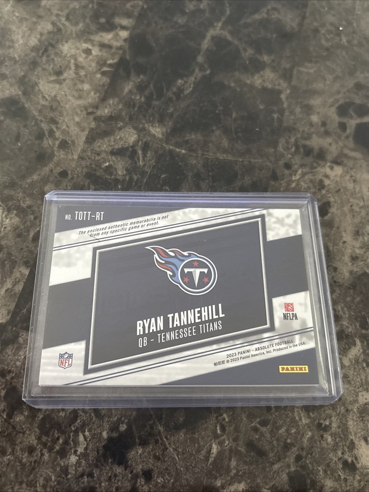 NFL SHIELD ! 2023 Panini Absolute Ryan Tannehill Tools of the Trade /49 ...