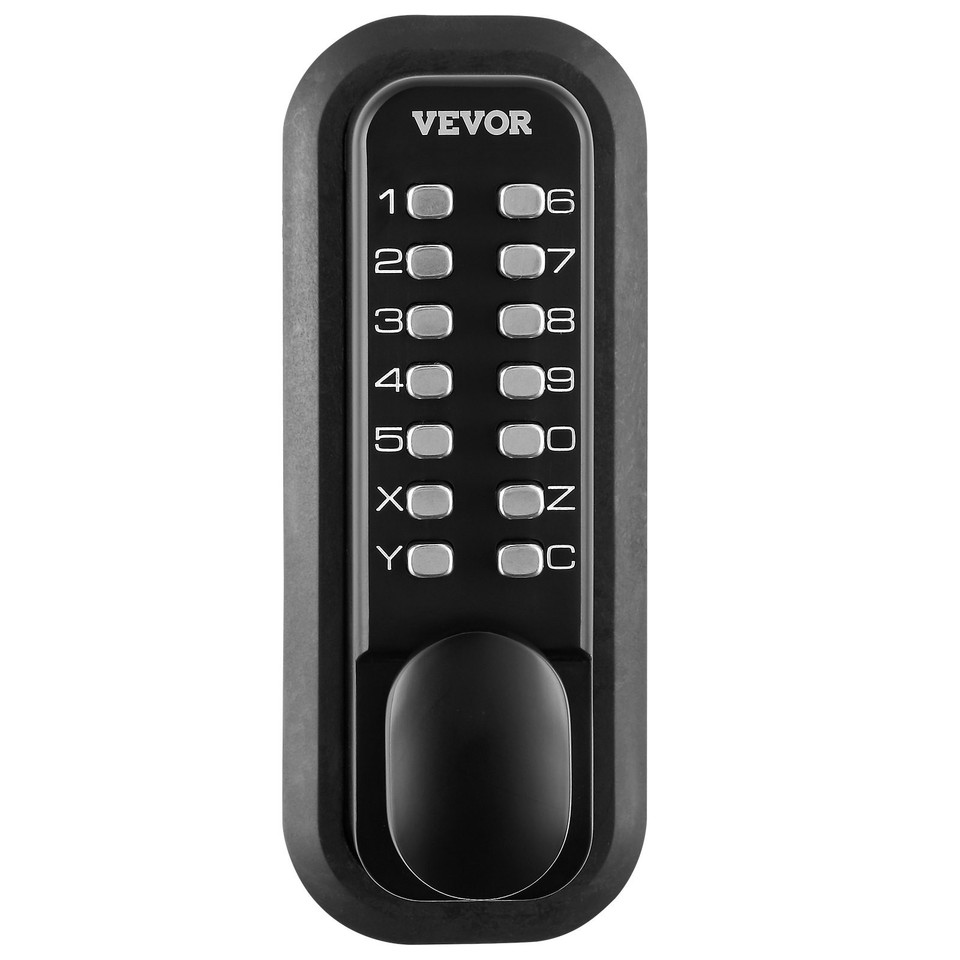 VEVOR Mechanical Keyless Entry Door Lock, 14 Digit Keypad, Outdoor Gate ...