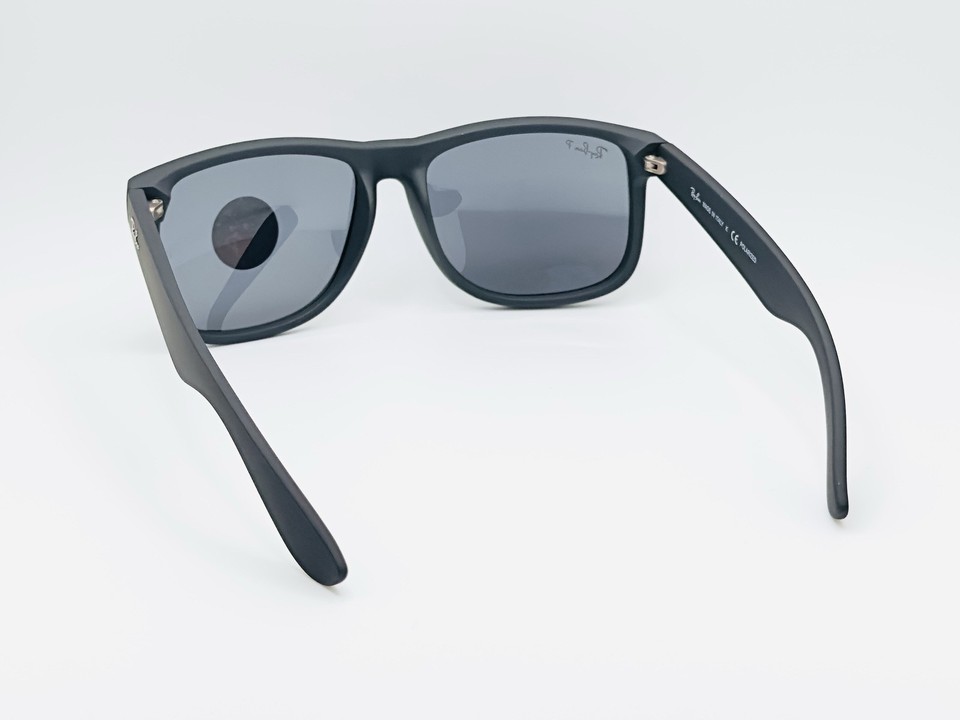 Ray-Ban RB4165 Justin 55mm Rectangular Polarized Sunglasses - Gray ...
