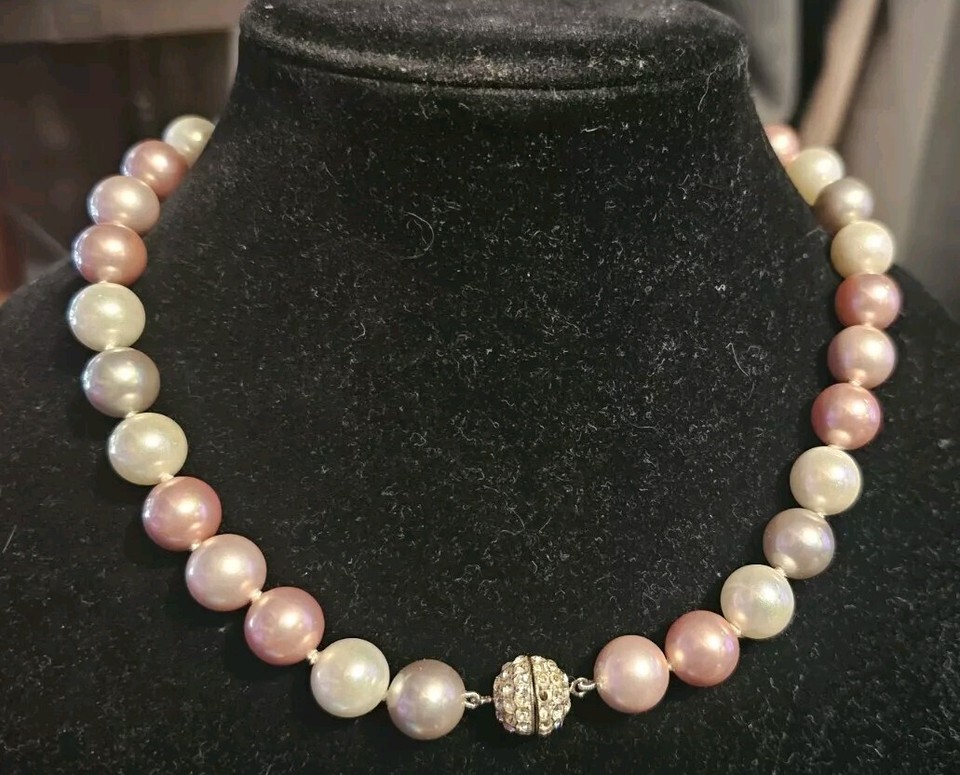 Pearlfection Necklace Multicolor 12 Mm 19 Inch | eBay