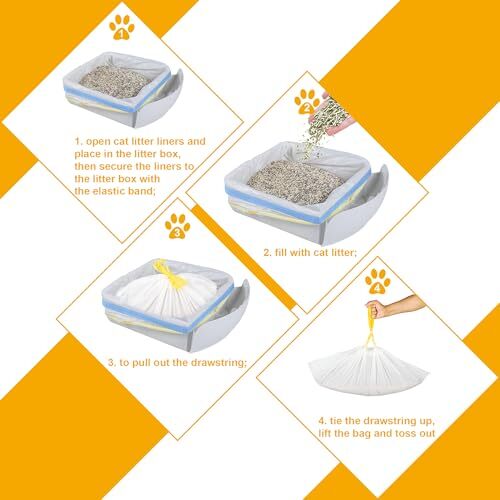 Where To Buy Heavy-Duty Cat Litter Box Liners - 60 Count Extra Thick ...