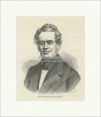 Adolf Trendelenburg Philosoph Philologe Pädagoge Kant Lehrer Holzstich ...