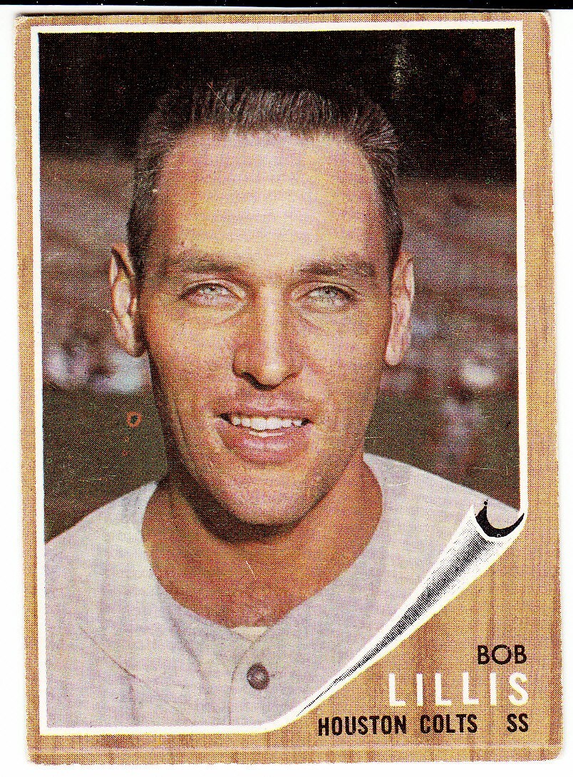 1962 TOPPS #74 BOB LILLIS Houston Colts Baseball Card | eBay