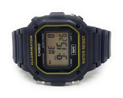 Casio F108WH-2A2 (3224), Chronograph Watch, Blue Resin, Alarm / NOS ...