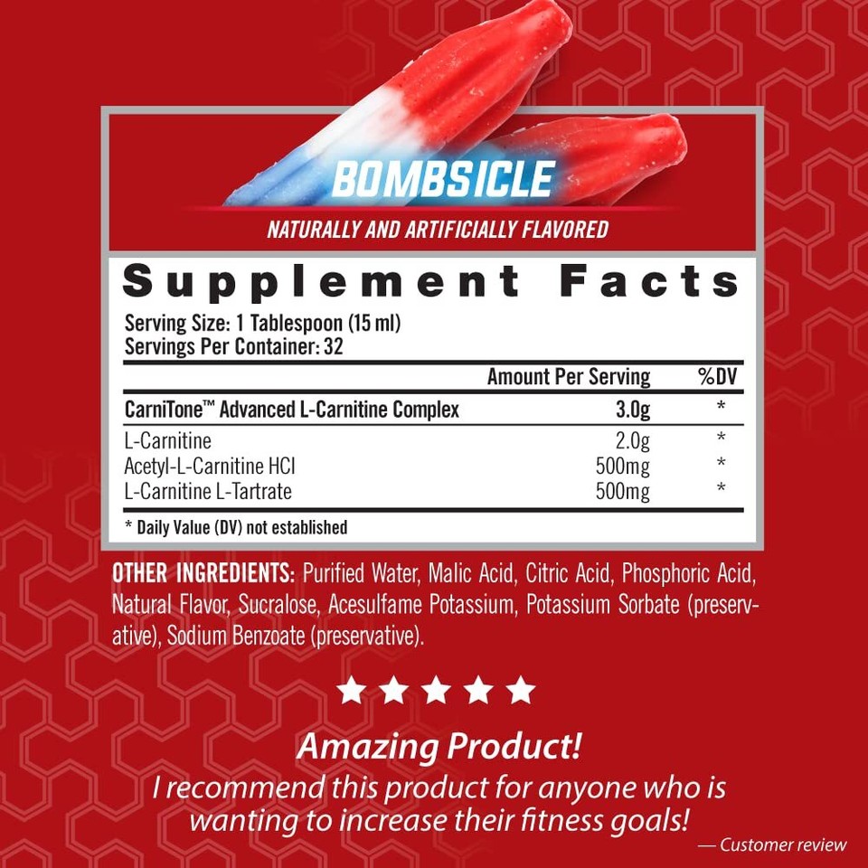 iSatori L-Carnitine LS3 3000 Liquid Pre Workout Stimulant Free 32 ...