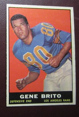 1961 Topps Gene Brito (Los Angeles Rams) #54 EX | eBay