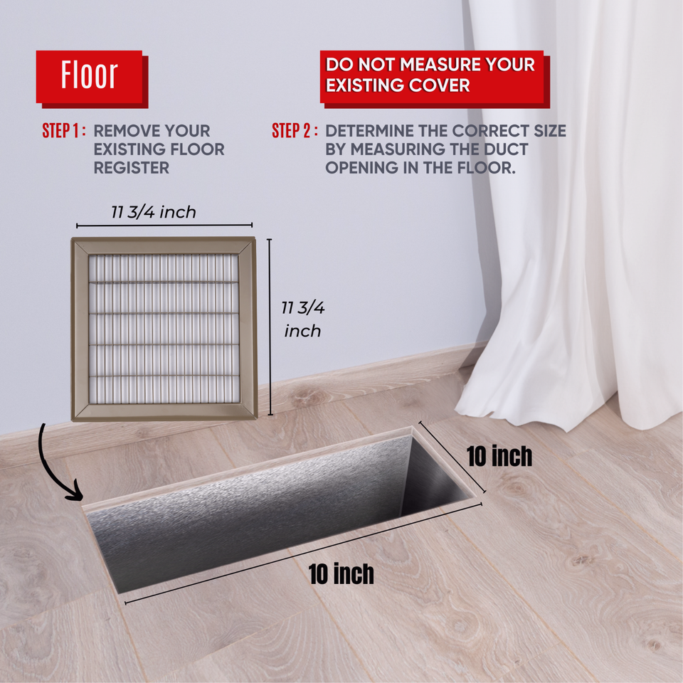 Return Air Floor Grille | Vent Cover Grill for Floor | Heavy Duty ...