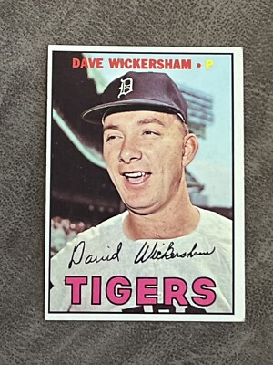 1967 Topps Dave Wickersham #112 NM-MT Detroit Tigers | eBay