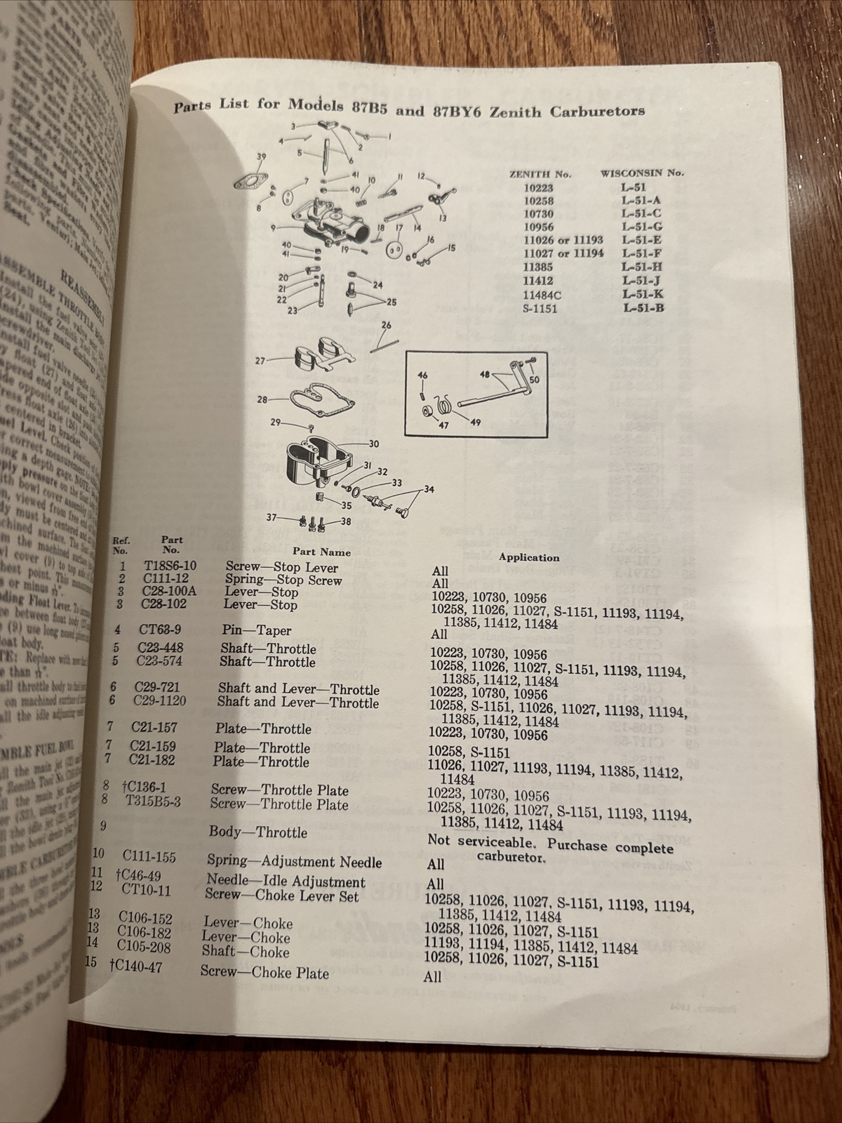 Vintage Wisconsin Engines Models ACN, BKN Instruction Book and Parts ...