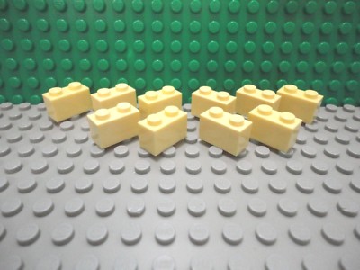 Lego 10 Bright Light Yellow 1x2 brick block NEW | eBay
