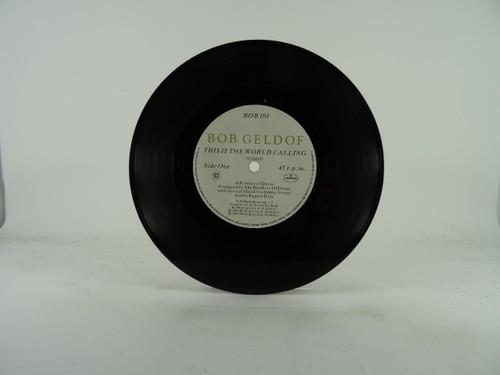 BOB GELDOF THIS IS THE WORLD CALLING (23) 2 Track 7" Single along with ...