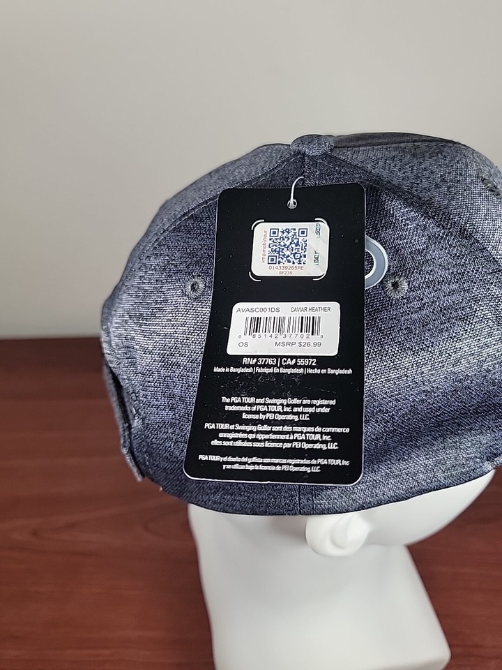 PGA Tour USA Flag Americana Pro Series Golf Hat Cap Adjustable Hook & Loop Gray | eBay