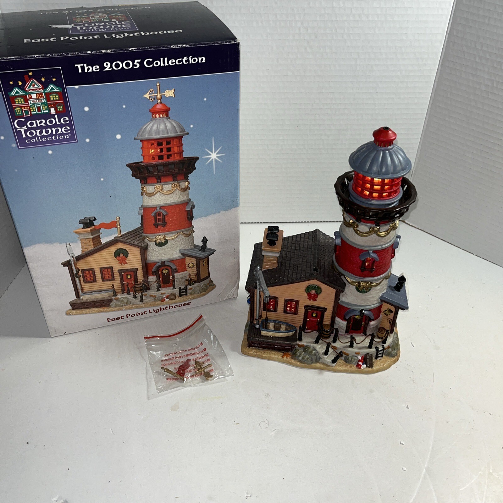 Lemax Carole Towne East Point Lighthouse Maritime Beach Christmas ...