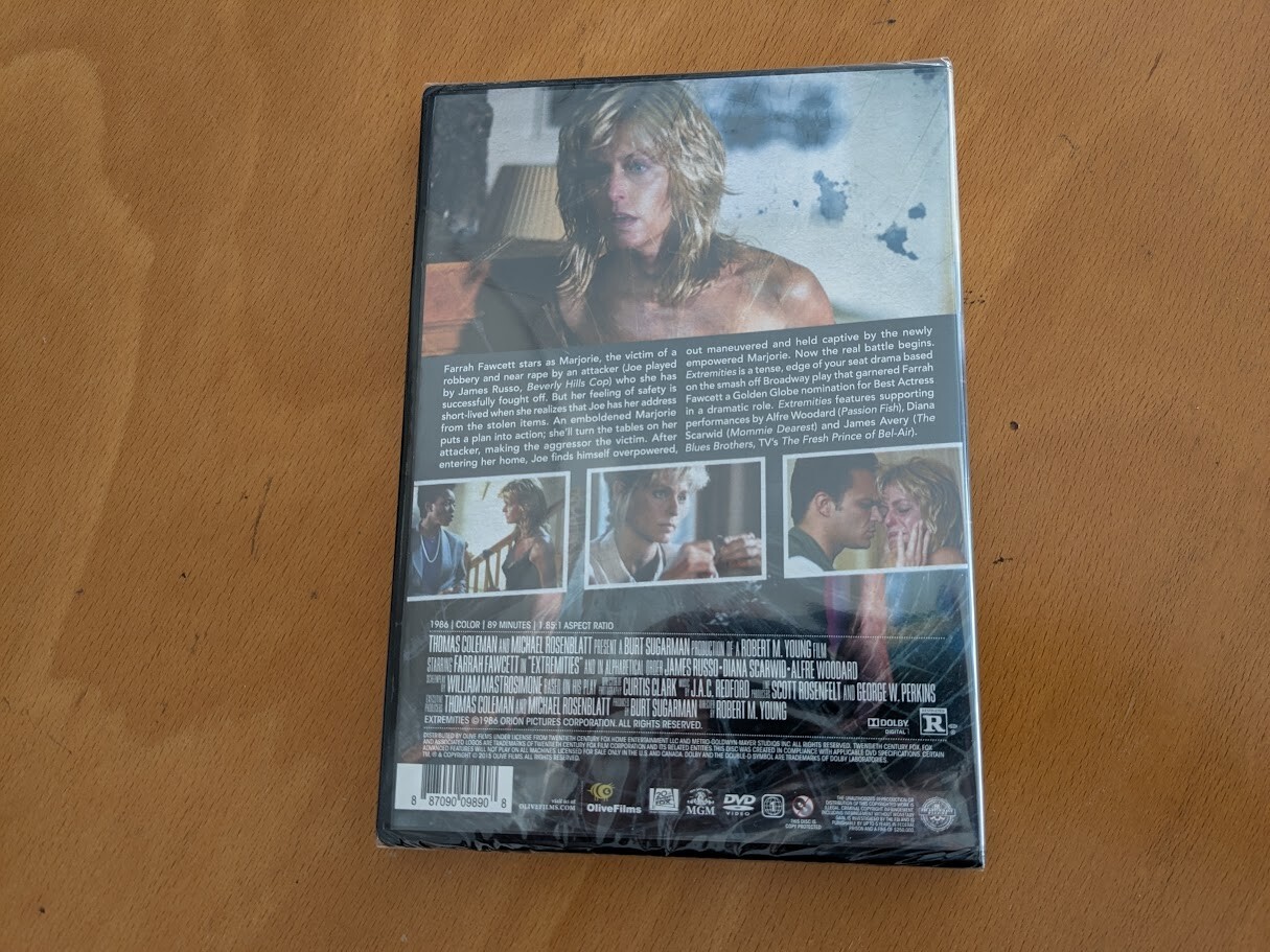 FARRAH FAWCETT Extremities DVD NEW 1986 | eBay