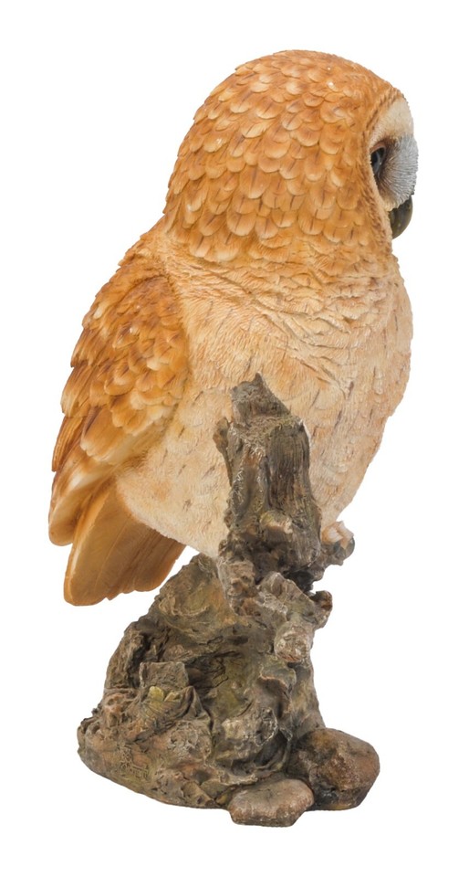 Owls Collection on Stump Garden Statue, Garden Decoration, Home Decor ...
