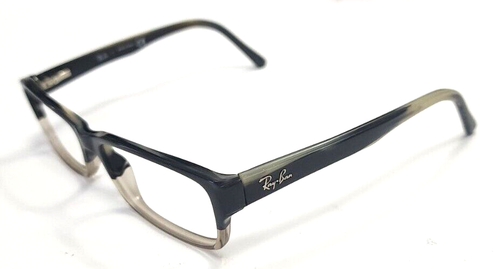 Ray Ban RB5169 5540 Black Brown Fade Rectangle Eyeglasses 52-16 140 ST ...