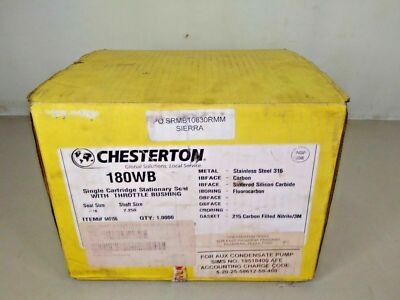 CHESTERTON 180WB HIGH RELIABILITY CARTRIDGE SINGLE SEAL SIZE-18 - NEW ...