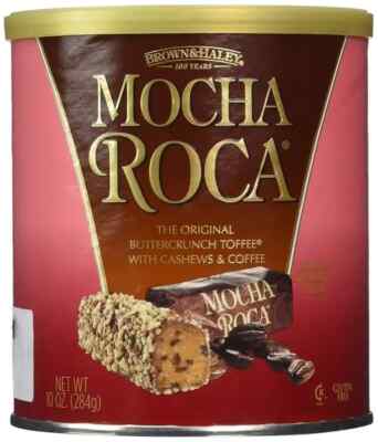 Brown & Haley 10 oz MOCHA ROCA Buttercrunch Toffee w/ Cashews & Coffee ...