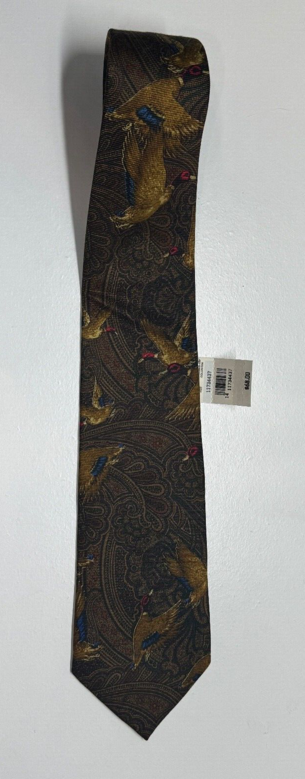 Brooks Brothers Hand Made USA Madder Brocade Paisley Pheasant Overlay ...