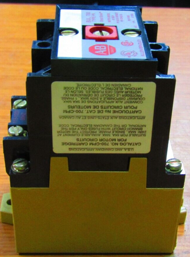 🤓 ALLEN BRADLEY 120 V COIL MASTER CONTROL AC RELAY 600 VAC 10 AMP 700 ...