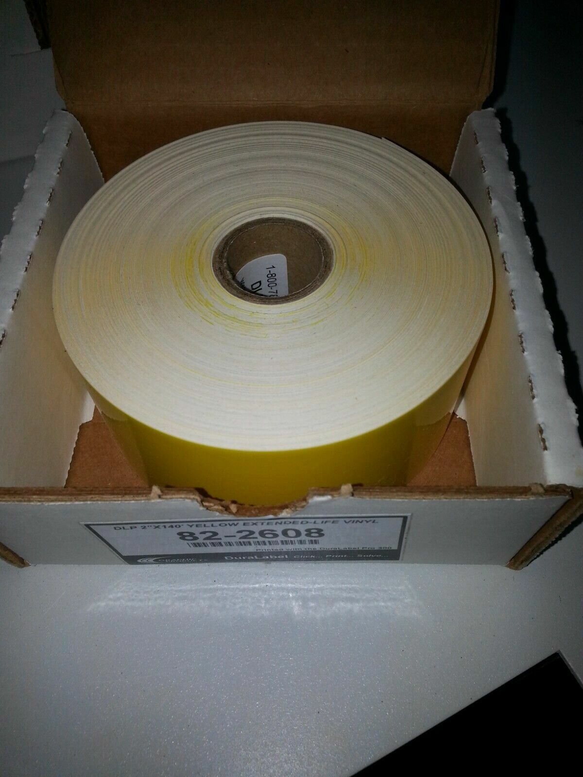 DURALABEL GRAPHIC DLP 2"X140' YELLOW 82-2608 Premium Vinyl Tape | eBay