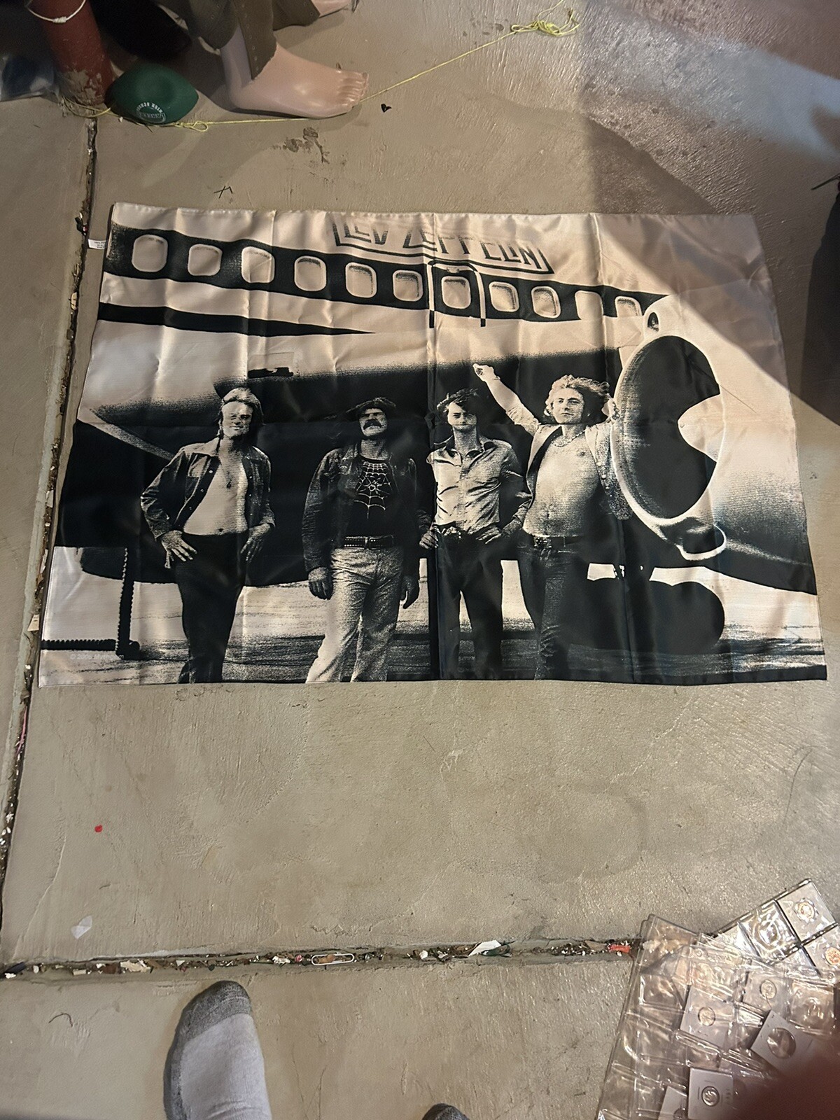 LED ZEPPELIN Starship Boeing AIRPLANE 30x40 LARGE FABRIC POSTER WALL ...