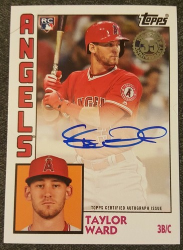 *2019 TOPPS SERIES 1*1984 TOPPS*AUTOGRAPH RC*TAYLOR WARD*RC*ANGELS*NRMT ...
